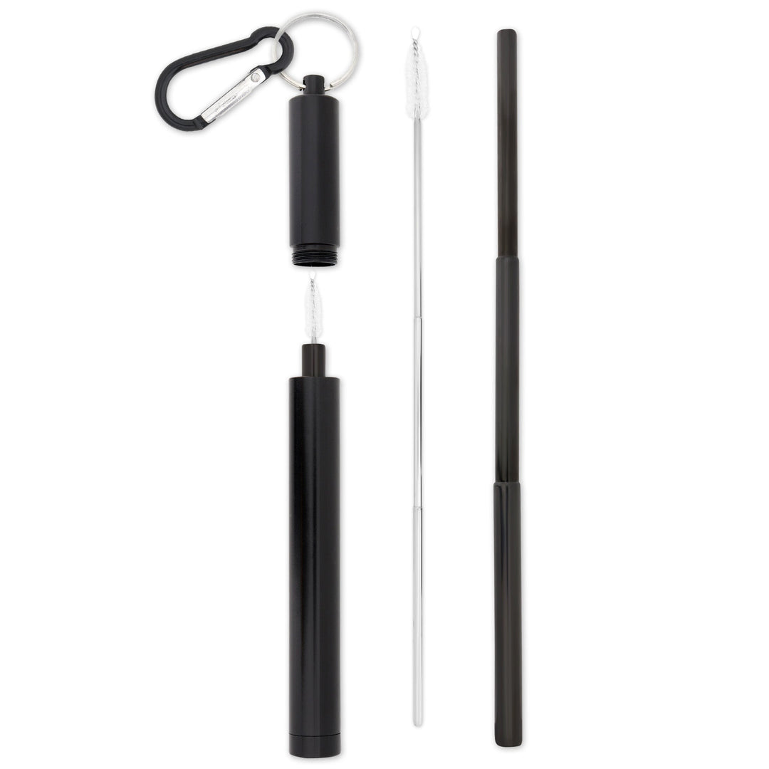 Telescopic Straw (Black) – Forked Again